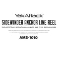 YakAttack Boat Sidewinder Anchor Line Reel AMS-1010 | 75 Ft Paracord ...
