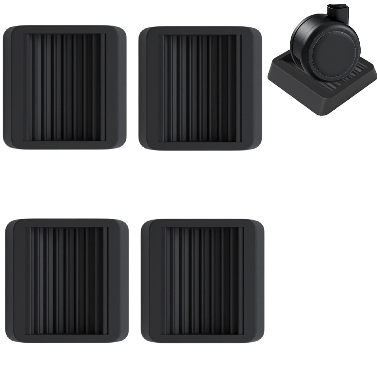 Bomutovy 4 Pack Bed Stoppers & Furniture Cups Premium Silicone Casters ...