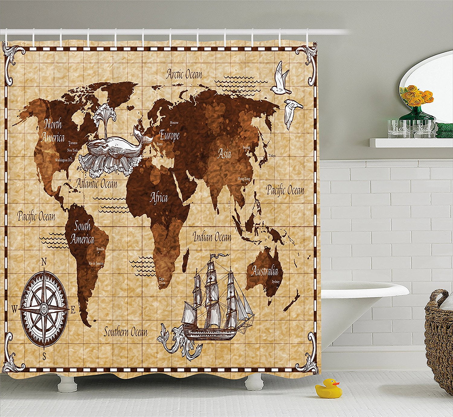 World Map Bathroom Accessories – Bathroom Guide by Jetstwit