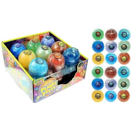 Planet Putty Galaxy Solar System Stress Slime (Pack of 18 Planet ...