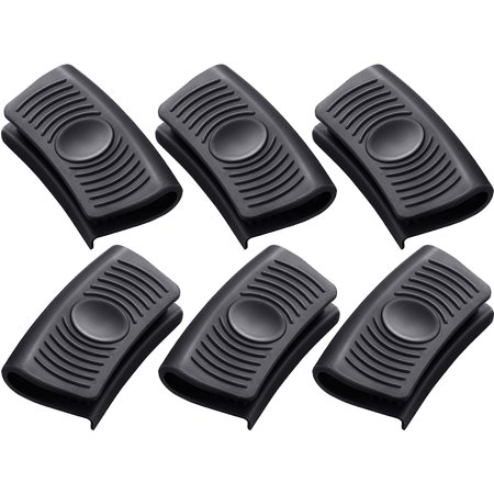 nipocaio 6 Pieces Silicone Handle Holder Silicone Hot Handle Holder Pot ...