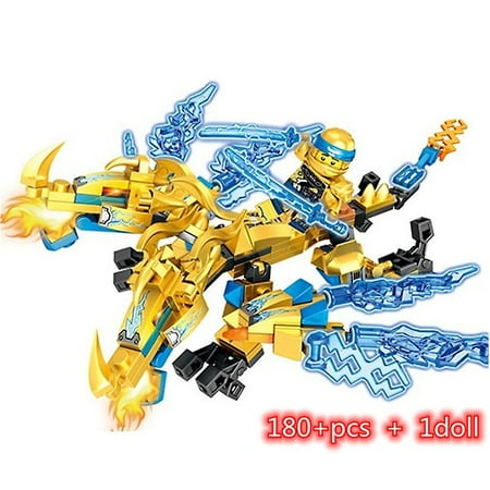4 Types In 1 Ninja Dragon Assembly Warrior Robot Model Figures Building ...