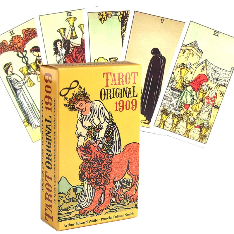 Cartas de Tarot originales 1909, baraja clásica en inglés 1909, 78 cartas, juego de mesa en PDF ...
