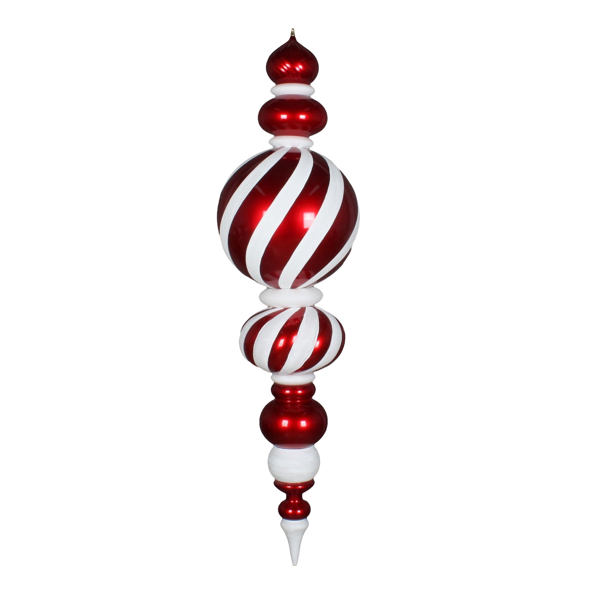 62" Red/White Candy Jumbo Finial Orn - Walmart.com