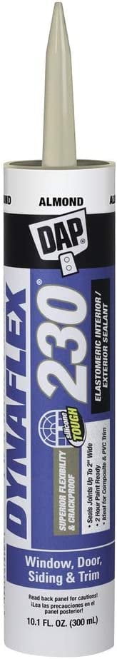 DAP Dynaflex 230 Premium Elastomeric Sealant, Almond, 10.1 Oz ...