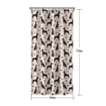 Basics Bathroom Shower Curtain, Water Resistant Fabric with Grommets ...