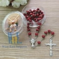 First Holy Communion Red Scented Rosary Favor - 12 Rosaries With ...