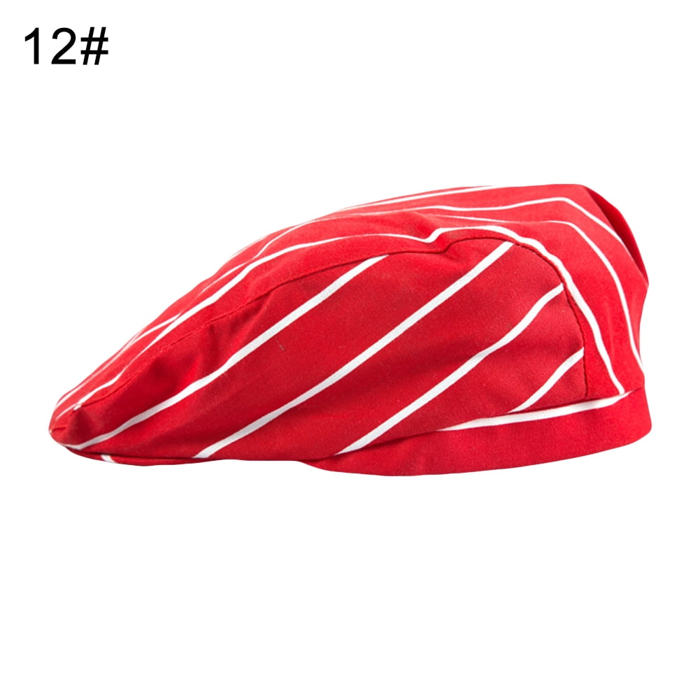 Chef Hat Beret Restaurant Kitchen Cooking Mesh Chef Cap for Women Men ...