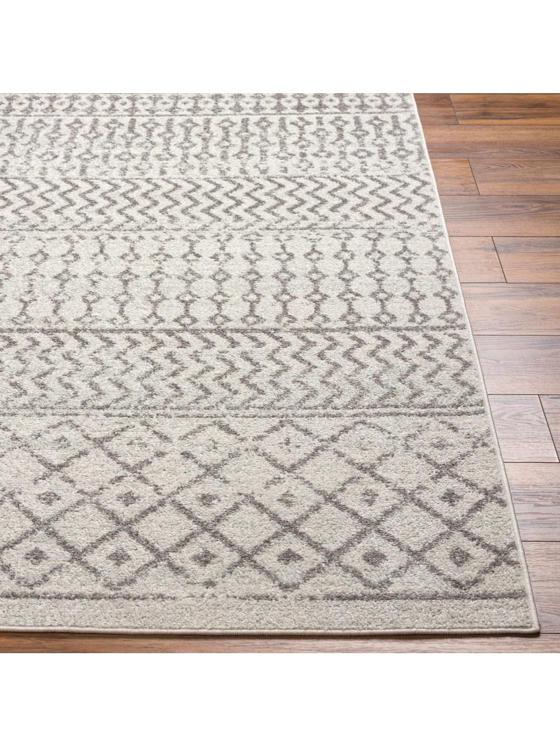 BoutiqueRugs Gray Trellis Transitional 12x18 Large Area Rug Neutral ...