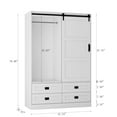 Llinc Store Tall Bedroom Armoire Wardrobe Closet Clothing Storage ...