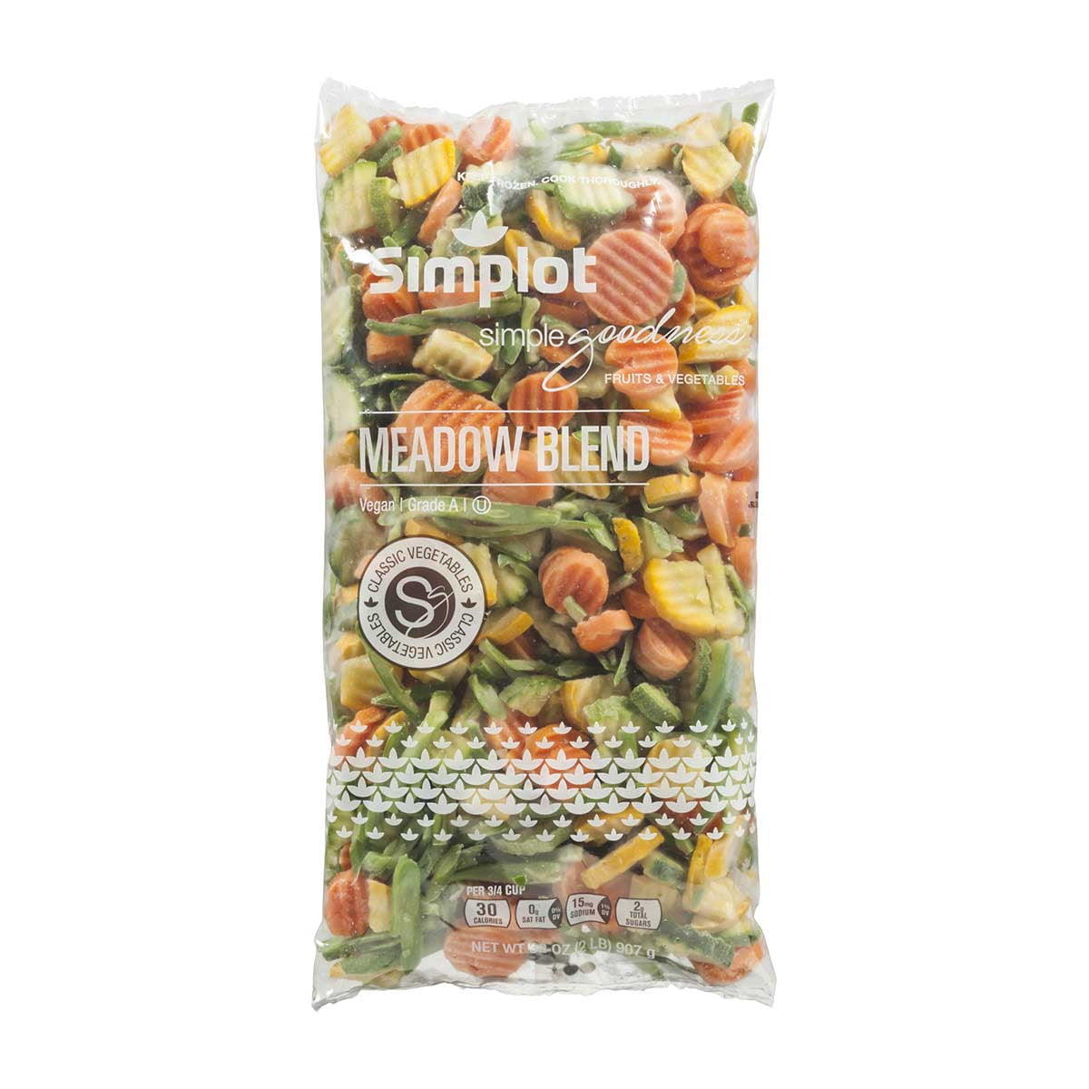 Simplot Meadow Vegetable Blend - 32 oz. package, 12 packages per case ...