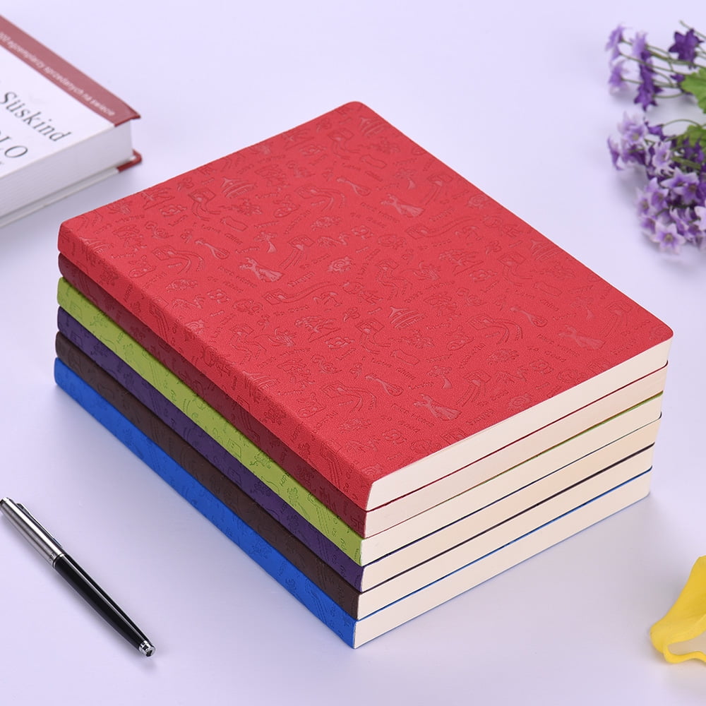 Front Cute Pattern B5 Writing Notebook PU Leather Soft Cover Lined Front Cute Pattern B5 Writing Notebook PU Leather Soft Cover Lined