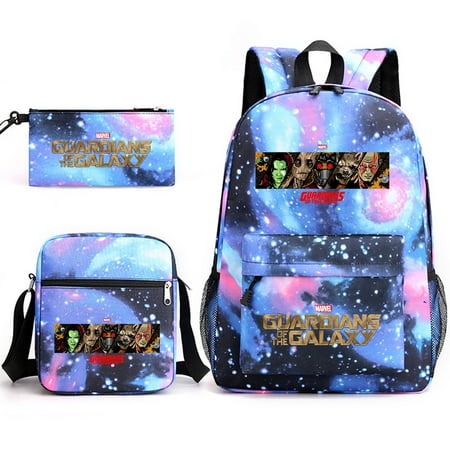 Guardians Of The Galaxy Three-Piece Backpack For Boys And Girls Groot ...