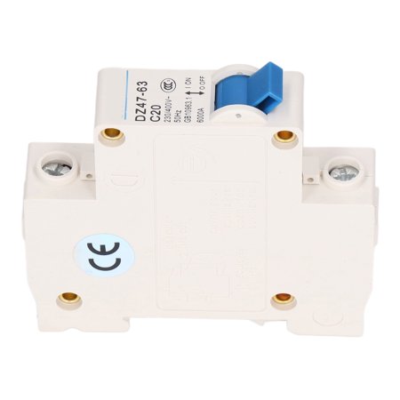 LYUMO Circuit Breaker Mini 1P MCB DIN Rail Mount 6000A Breaking Capacity 230V 400V 20A For Home ...