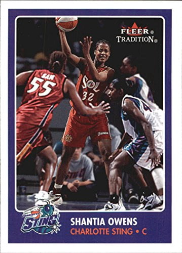 2001 Fleer WNBA #63 Shantia Owens WNBA Basketball Trading Card ...