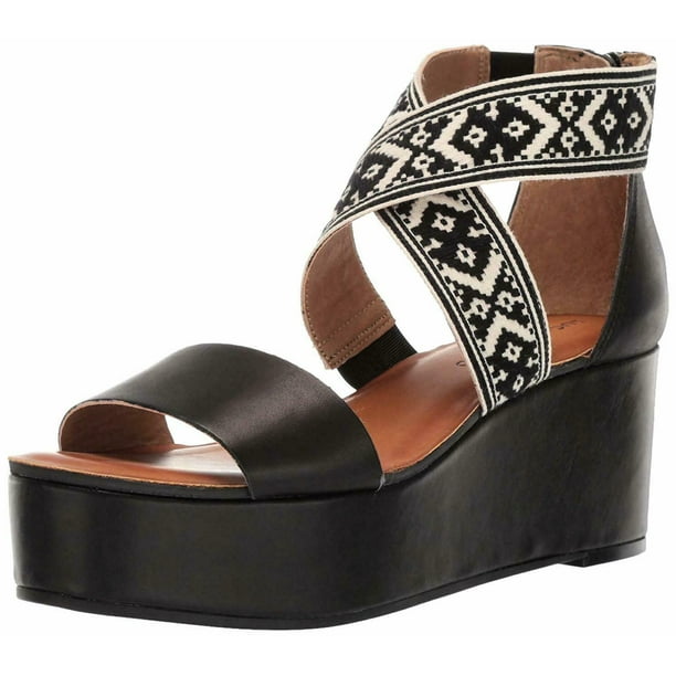 Lucky Brand - Lucky Brand GWINDOLIN Espadrille Wedge Sandal Black ...