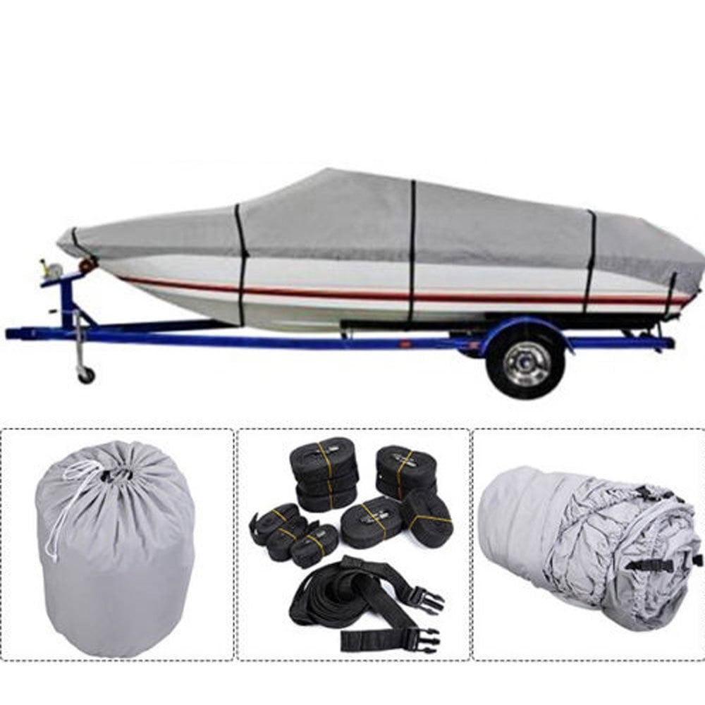 Cfowner Boat Cover Heavy Duty 600D Polyester Waterproof UV Resistant ...
