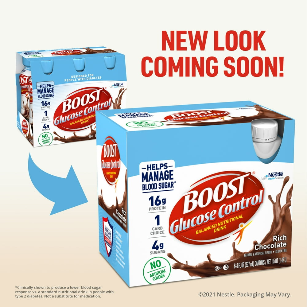 Boost Glucose Control Ready to Drink Nutritional Drink, Rich Chocolate ...