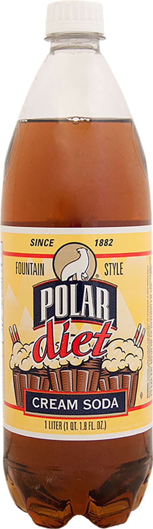 Polar Diet Soda, Cream Soda, 1 L - Walmart.com