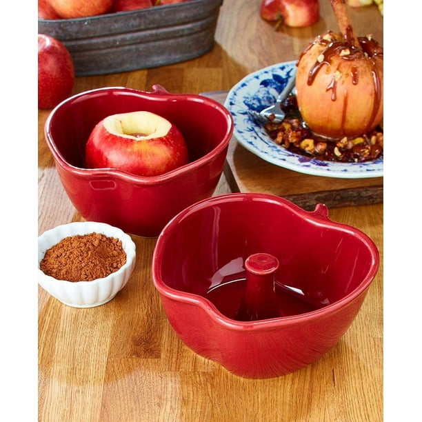 Stoneware Apple Bakers - Set of 2 - Walmart.com