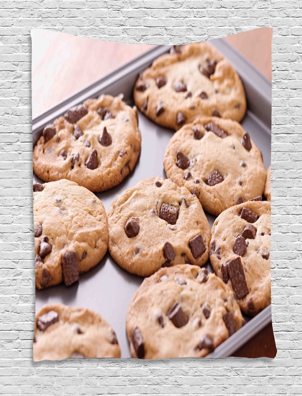 Cookie Tapestry, Chocolate Chip Snacks on a Tray Baking Themed Food ...