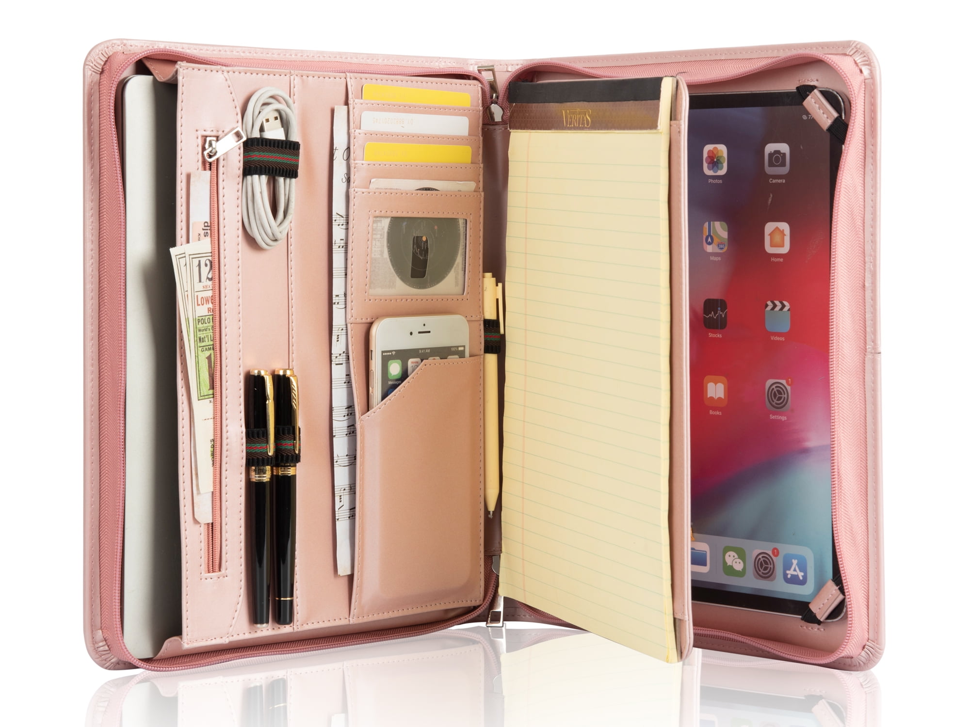 AZXCG Padfolio Business Folder, Portfolio with A4/Letter Size Paper ...