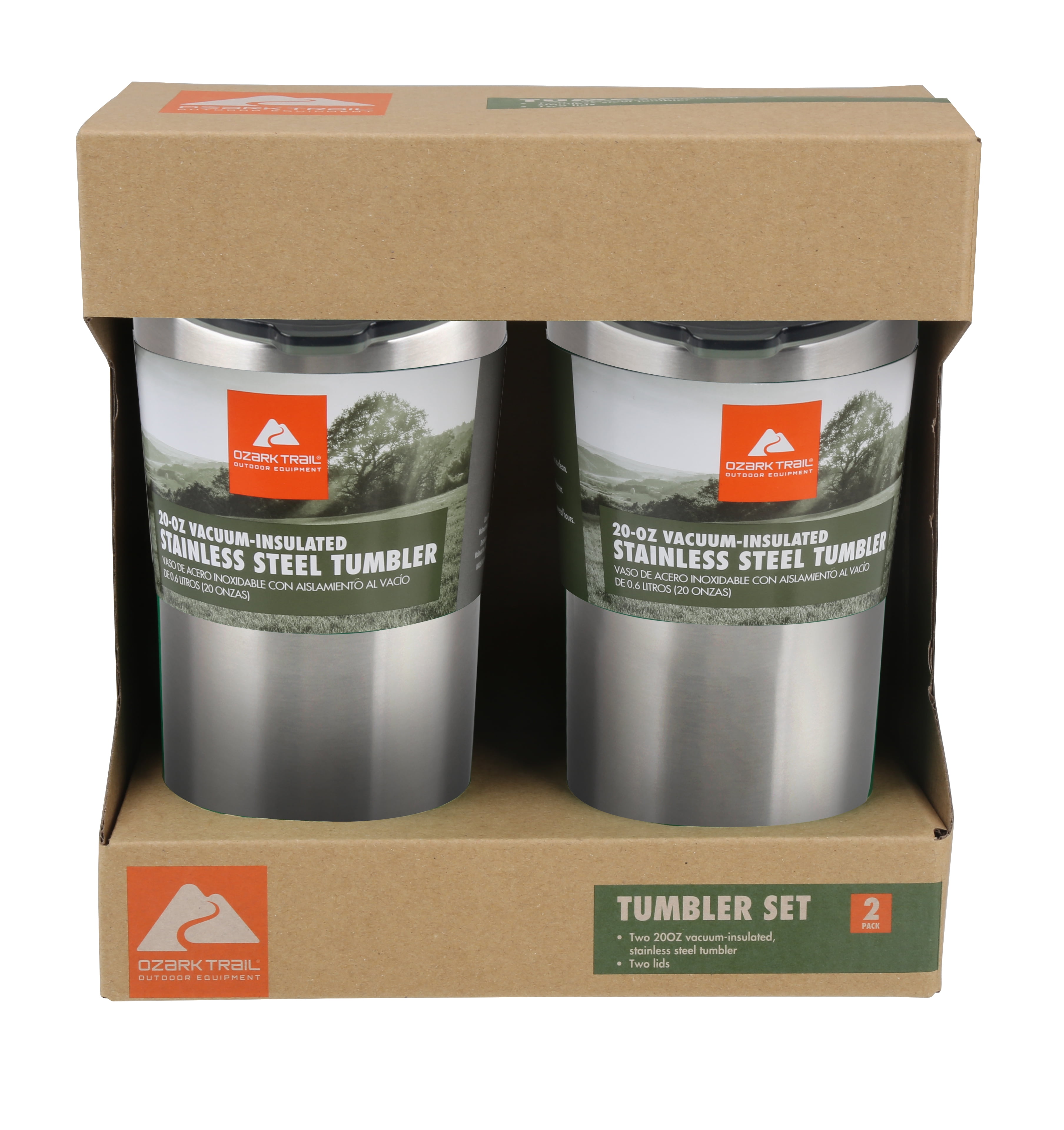 Ozark Trail 20 Ounce Double Wall Vacuum Sealed Stainless Steel Tumbler