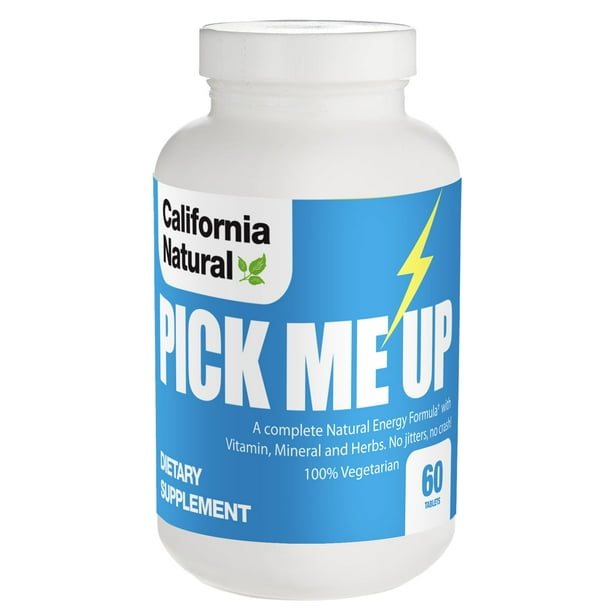 Suplemento de vitamina Pick Me Up de California Natural, 60 tabletas x2 | Bodega Aurrera en línea