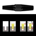 Double Head Water Pipe Extractor Triangular Sliding Tooth Screw Removal ...