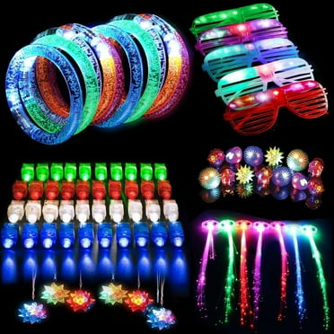 Soft Jelly Light Up Rings Toy with Flashing Blinking LED Lights Kids ...