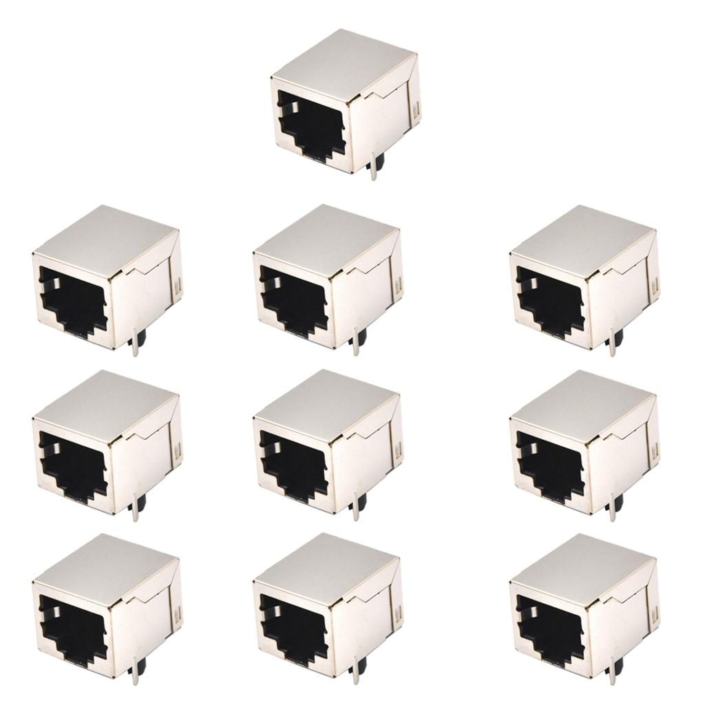 Conector hembra RJ45 10X Conector Red Ethernet 8P8C Terminales Kits de ...