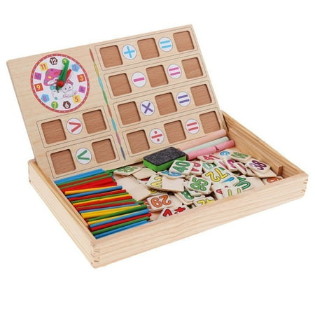 Math Learning Educational Counting Box with Colorful Number Card Rabbit ...
