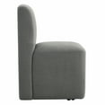 Chita Elegant Upholstered Dining Chairs With Casters Set Of 2 Modern