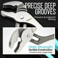 SHALL 4-Piece Groove Joint Pliers Set, 12/10/8/6 Inch, Adjustable ...