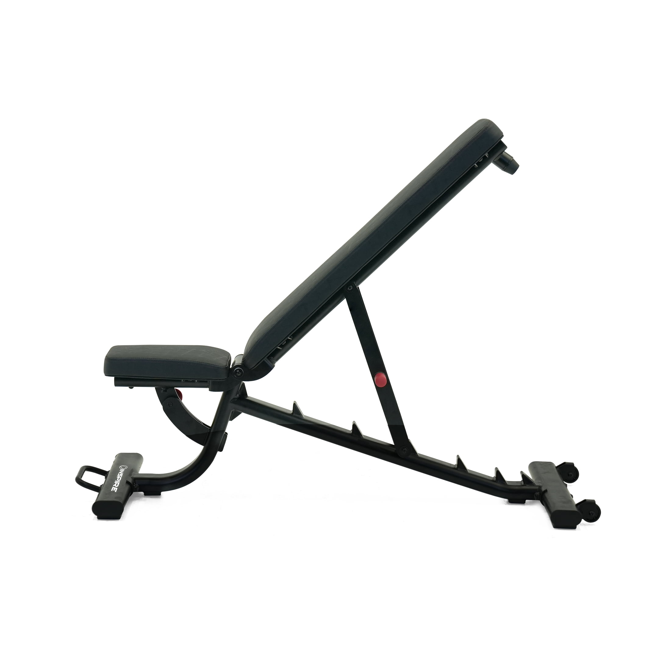 Inspire Fitness Adjustable Flat Incline Decline Workout Bench, Black ...