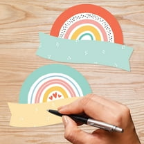 Big Dot of Happiness Cute and Colorful School - DIY Blank Paper Desk or ...