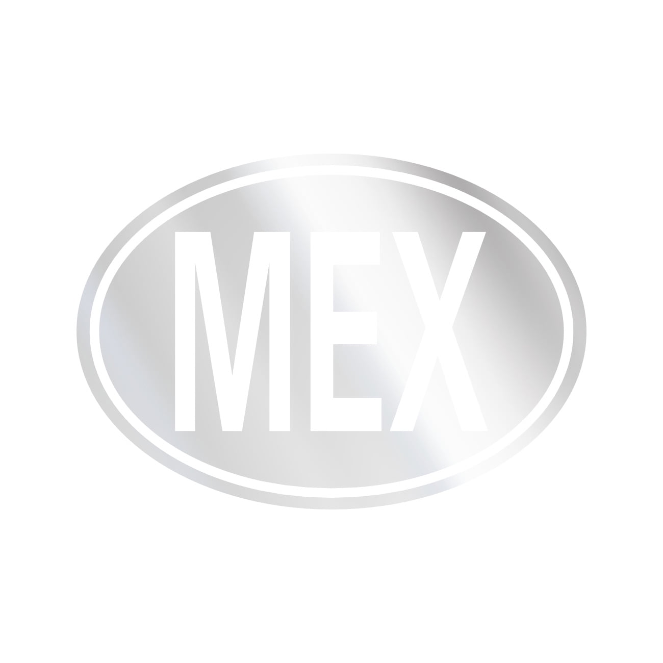 Mexico Oval Sticker Decal Die Cut - Self Adhesive Vinyl - Weatherproof ...