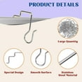 50Pcs Gutter Hooks Clips for Christmas Outdoor Lights, Stainless Steel ...