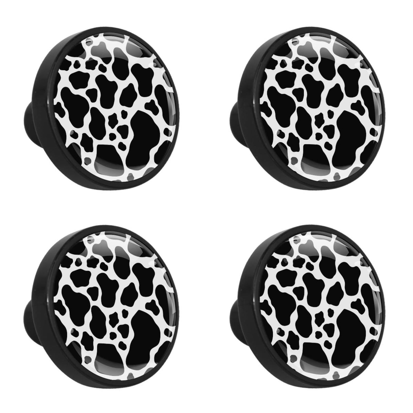 4 Pcs Cow Skin Pattern Knobs for Kitchen Cabinet Cupboard Dresser ...
