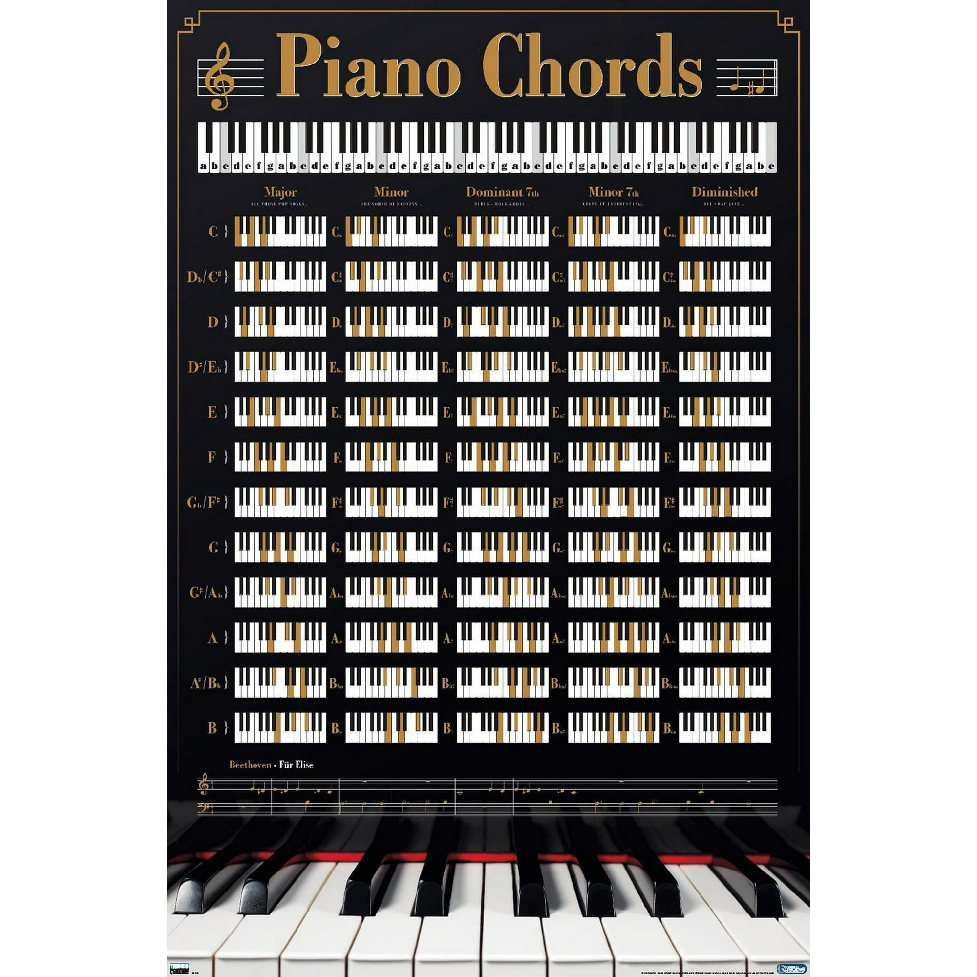 Click here for Trends International Reinders - Piano Keys Wall Po... prices