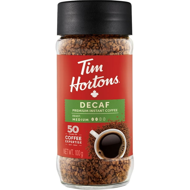 Tim Hortons Decaf Premium Instant Coffee, 100g - Walmart.ca