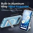 for Google Pixel 8A Case Magnetic with Screen Protector【Built in Metal ...