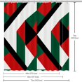Shower Curtains Geometry Waterproof Shower Curtain With Grommets And