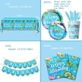 142 Pieces Pool Birthday Party Supplies - Summer Pool Tableware Set ...