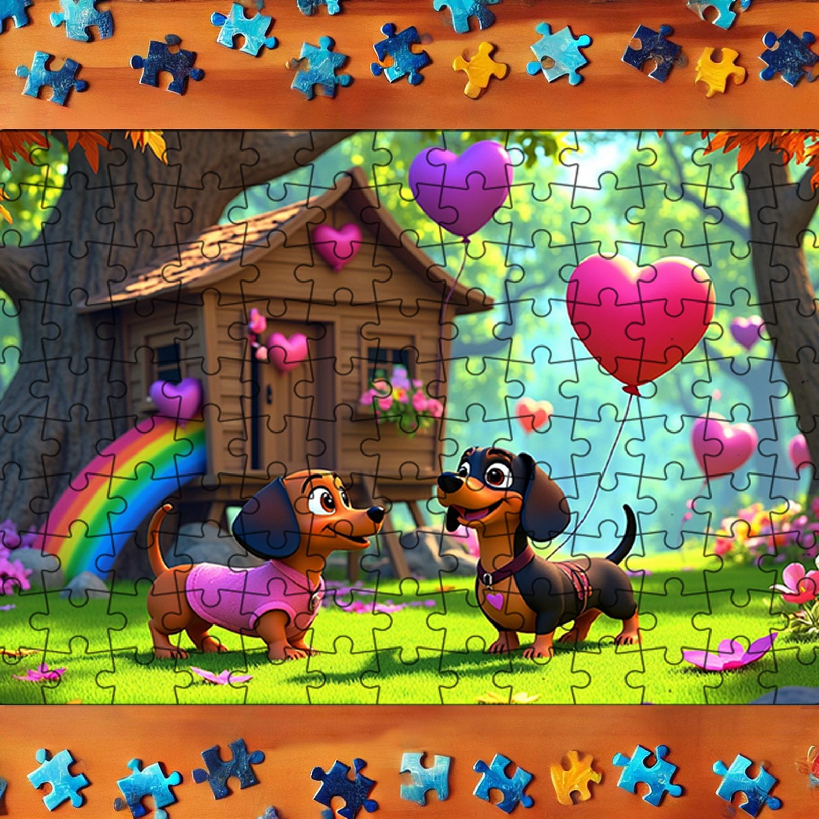 Click here for Binwennn 130 Piece Valentines Day Theme Puzzle Set... prices