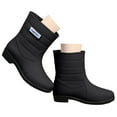 Drie Womens Rubber Boots Women’s Waterproof Chelsea Bootie – Plush ...