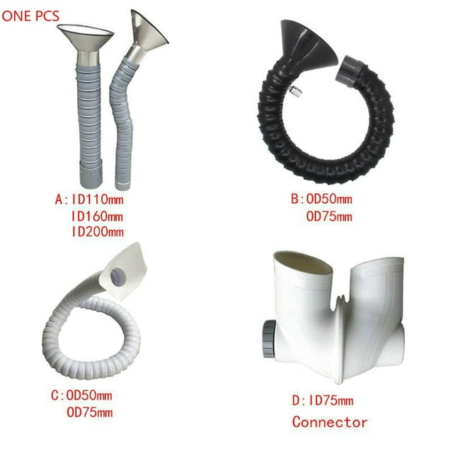 OD50mm OD75mm ID110mm 160mm 200mm POM Flexible Smoke Exhaust Ventilator ...