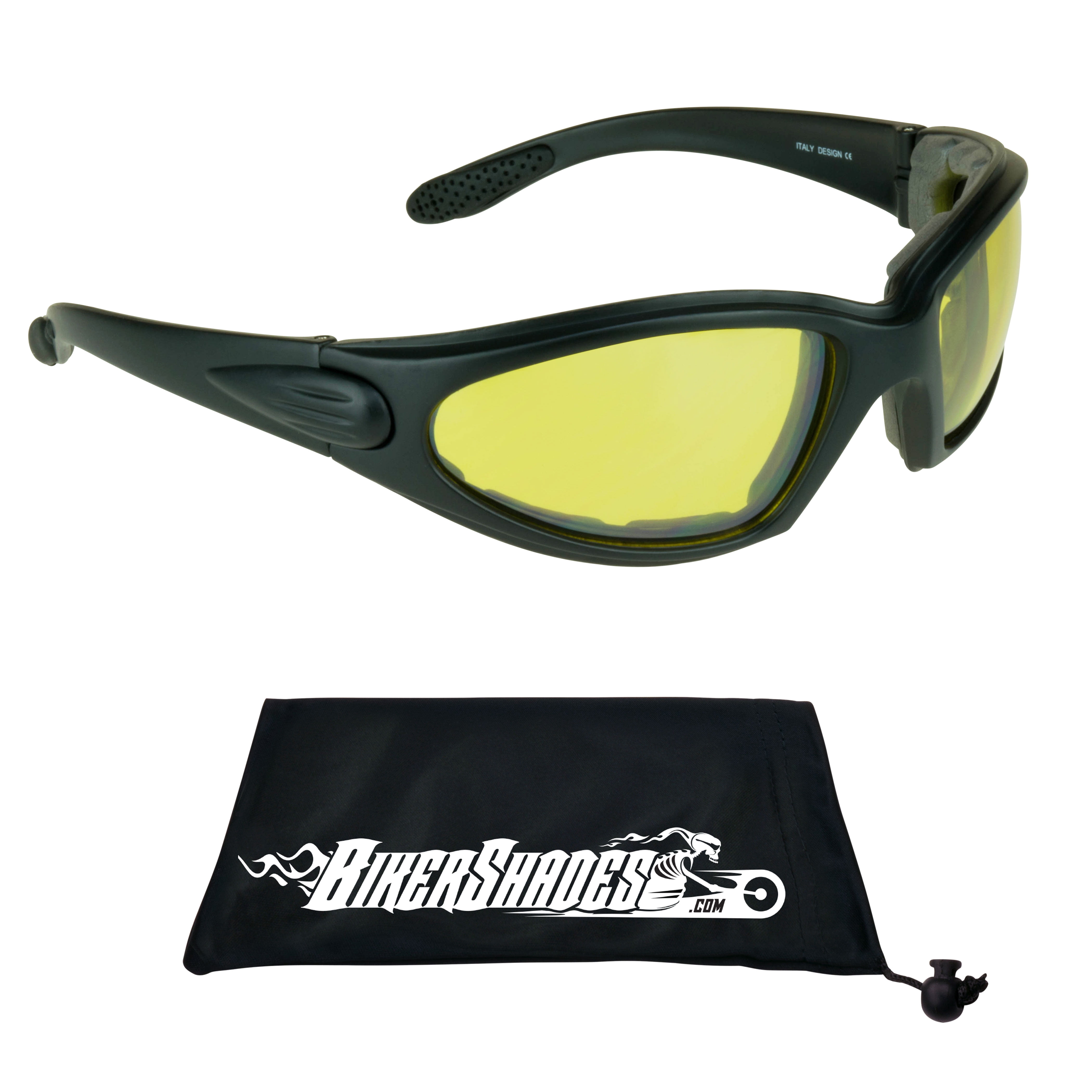Bikershades Motorcycle Riding Glasses Foam Padded Mens - Walmart.com