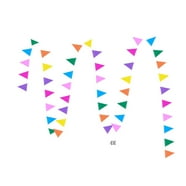 100' Multi Color Pennant Banner Flags Party Decoration - Walmart.com