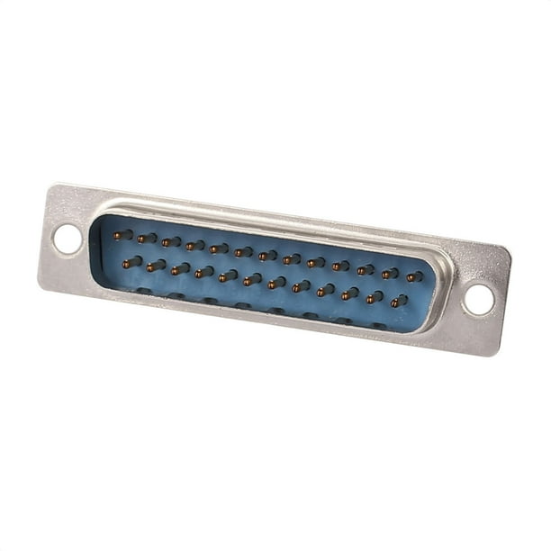 D-SUB DB25 2 Rows 25 Pin Male Solder Type Adapter Connector Straight ...